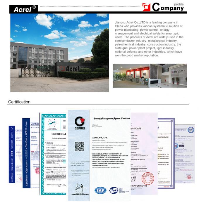 Output 4-20mA Input 0~500A 20mm Hall Effect Current Sensor Acrel AHKC-EKDA