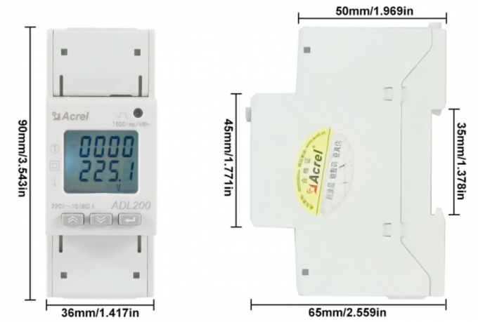 ADL200 Single-Phase DIN Rail Energy Meter
