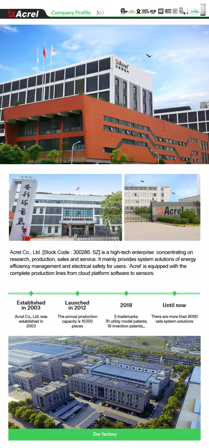 Acrel AGF-M20T Multi Circuit Dc Monitoring Device Photovoltaik Energy ...
