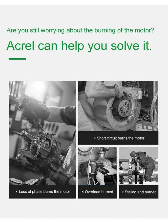 Acrel ARD2F Series Smart Motor Protection Relay Low-voltage Motor ...