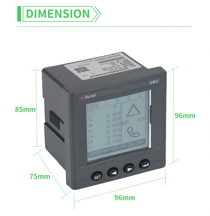 Acrel AMC300L-4E3 AC Multicircuit Wireless Intelligent Power Collection And Monitoring Device ...